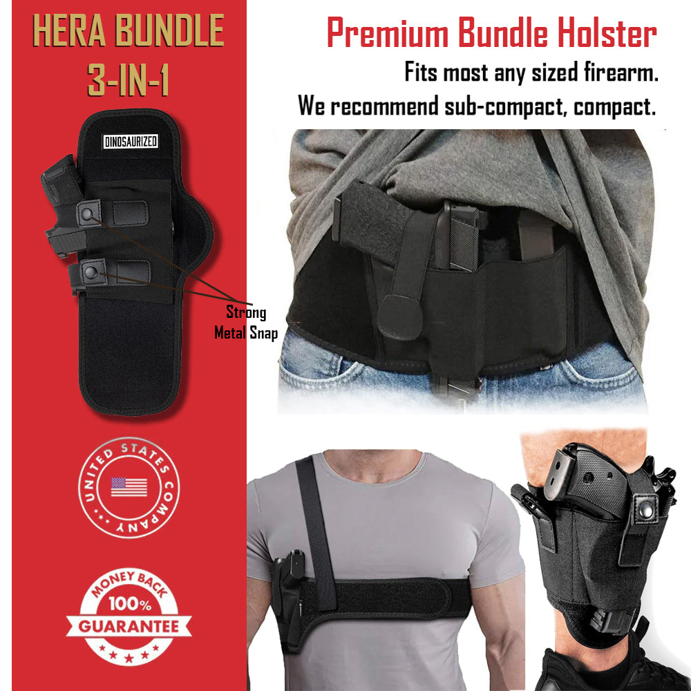 Hera Bundle Belly Band Shoulder Ankle Holster – Dinosaurized Store