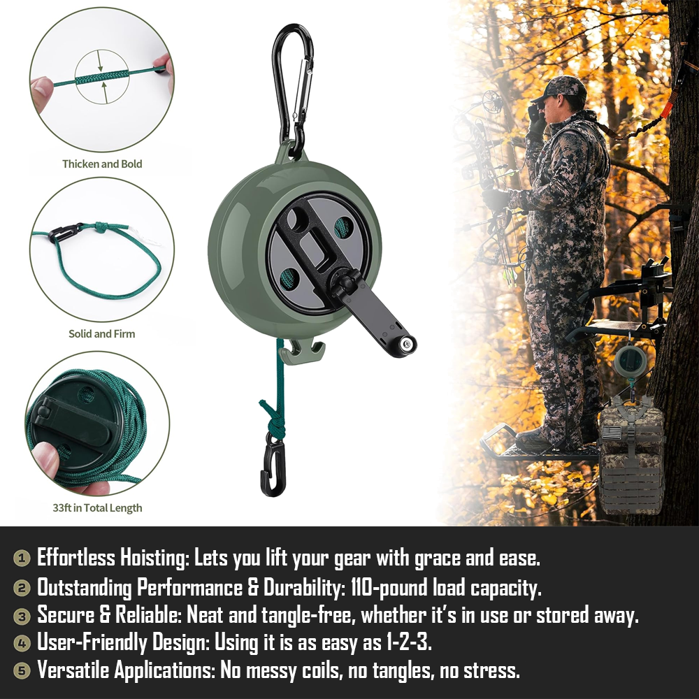 Figg Treestand Retractable Bow Hoist – Dinosaurized Store