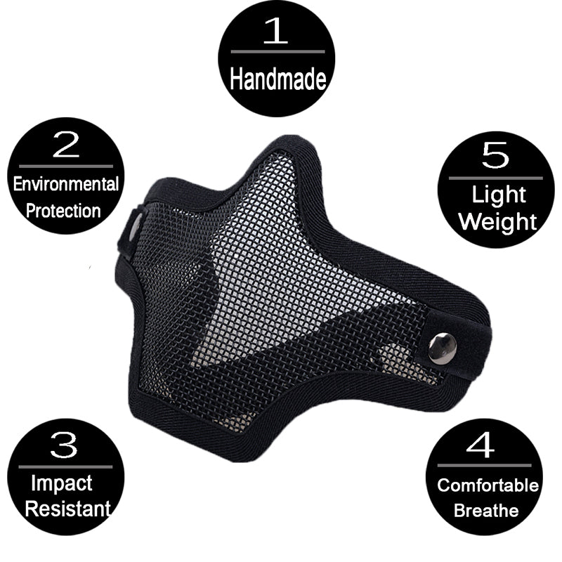 Ullr Half Face Airsoft Mesh Mask – Dinosaurized Store